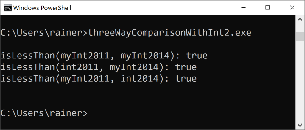 C++20: More Details to the Spaceship Operator – MC++ BLOG